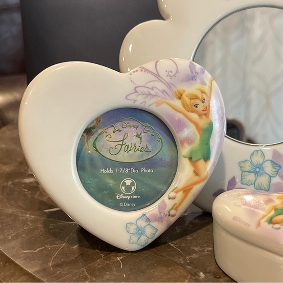 Disney | Accents | Set Of Disney Tinkerbell Ceramic Trinkets | Poshmark